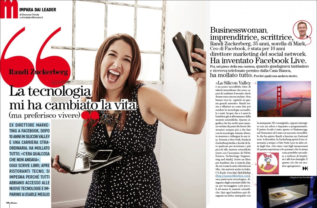 Randi Zuckerberg: «La tecnologia mi ha cambiato la vita, ma preferisco ...